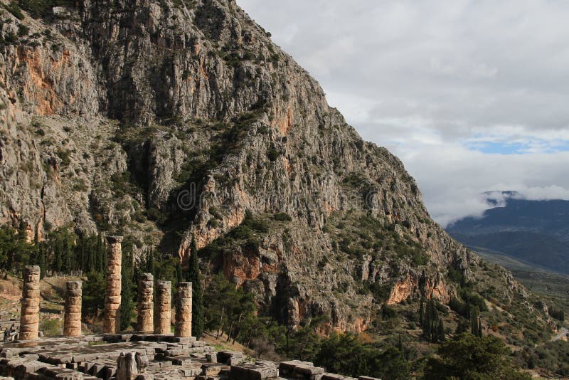 Oracle at Delphi, stock photo. Image of oracle, geology - 107865270