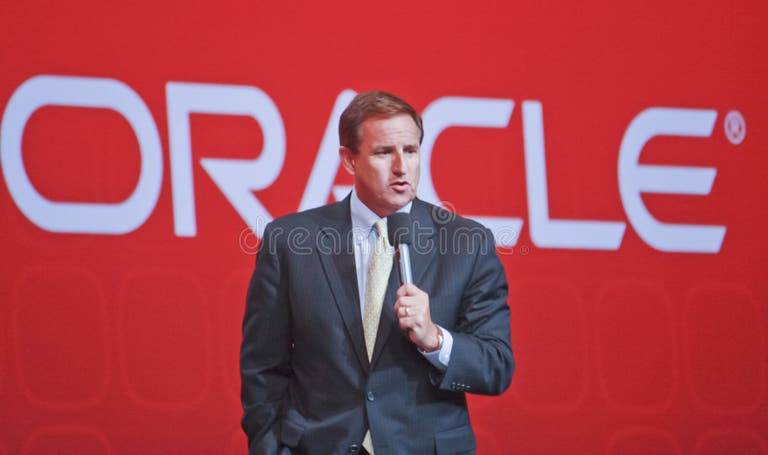 Oracle president Mark Hurd editorial photography. Image of speech ...