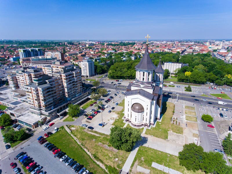 Oradea Cathedral in the City Center Editorial Photography - Image of ...