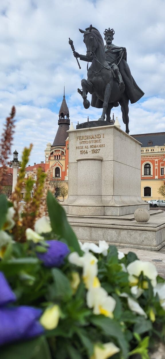 Oradea City Ferdinand I in Daylight.city Editorial Stock Image - Image ...