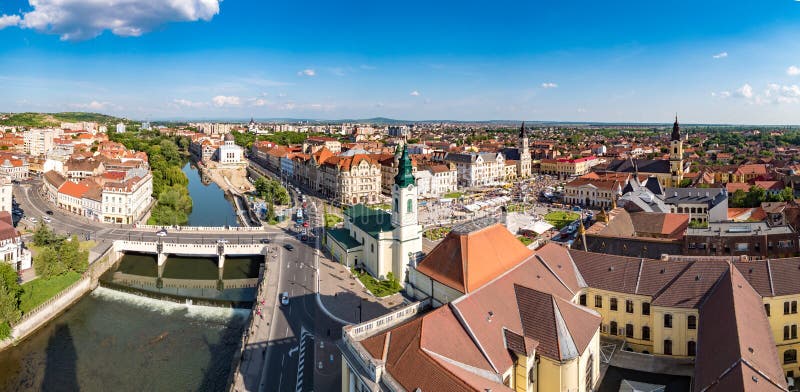 Oradea City Hall, Romania stock photo. Image of town, architecture ...