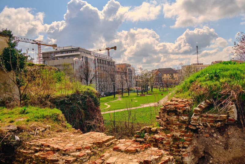 Oradea Fortress stock photo. Image of town, grass, oradea - 370397750
