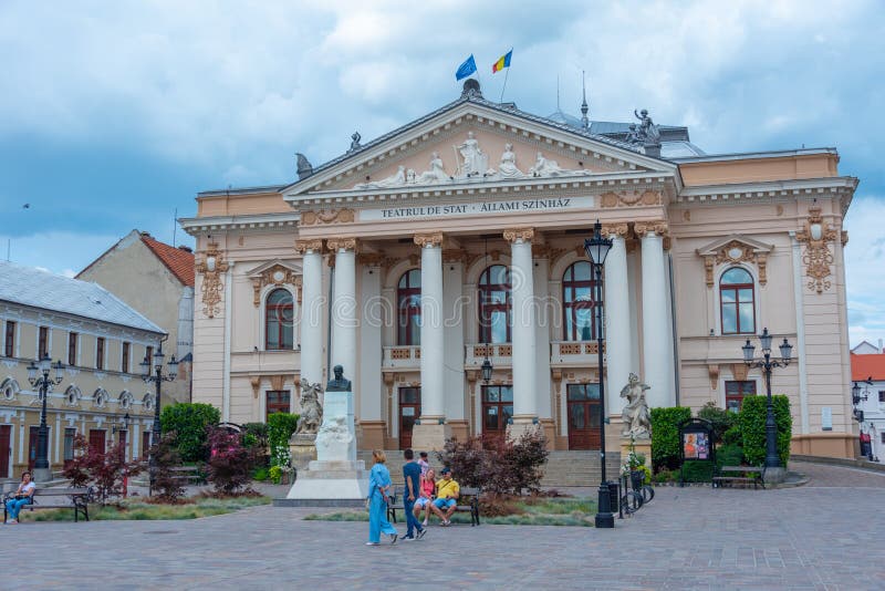 Oradea, Romania, August 10, 2023: Oradea State Theatre in Romani ...
