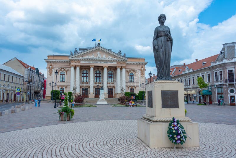 Oradea, Romania, August 10, 2023: Oradea State Theatre in Romani ...