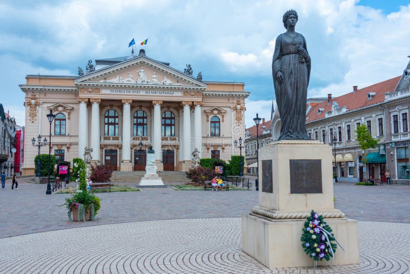 Oradea, Romania, August 10, 2023: Oradea State Theatre in Romani ...