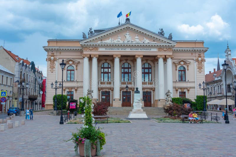 Oradea, Romania, August 10, 2023: Oradea State Theatre in Romani ...