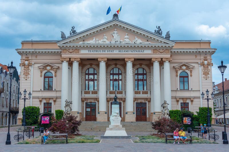 Oradea, Romania, August 10, 2023: Oradea State Theatre in Romani ...