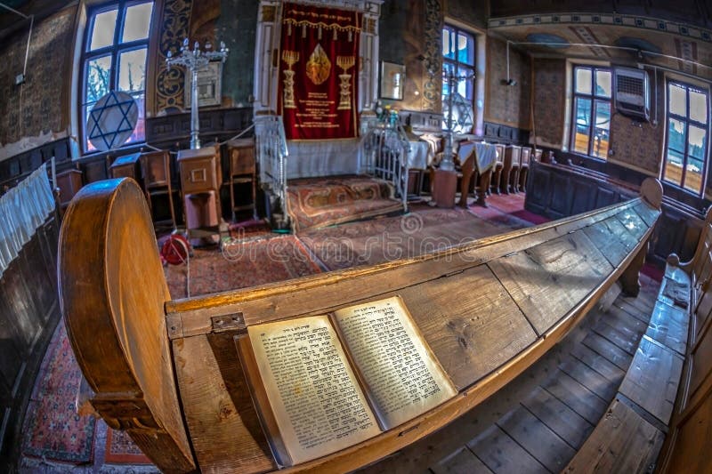 Inside of One Small Orthodox Synagogue with Lots of Books in the ...