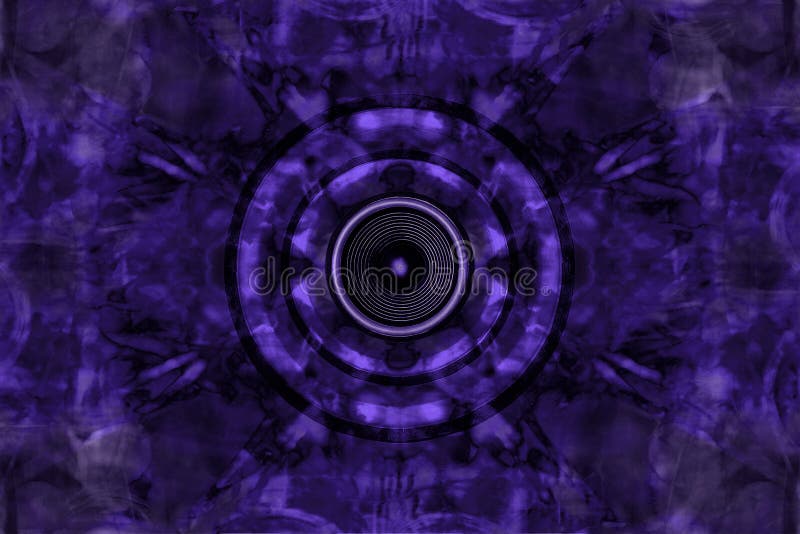 Orador Audio Em Um Fundo Marrom Ilustração Stock - Ilustração de quente ...