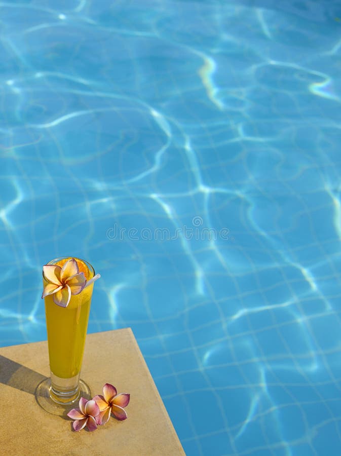 Orage Fresh Juice in the Pool Stock Photo - Image of juice, resort: 8852934