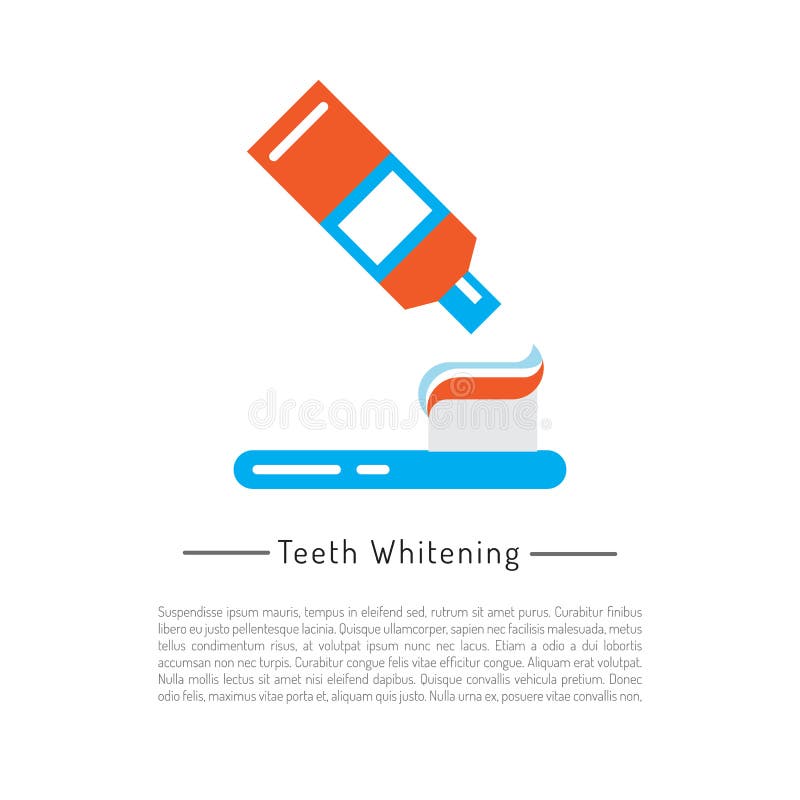 The oral hygiene stock vector. Illustration of flat, oral - 90310038