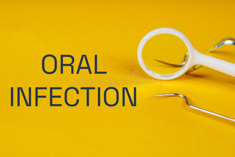 "oral Infection" Text Name of Dental Disease Stock Image - Image of ...