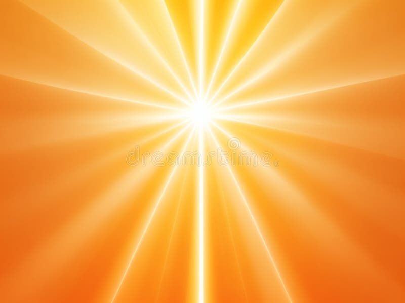 Oramge Sun Light Background, Gradient Effect Stock Illustration ...
