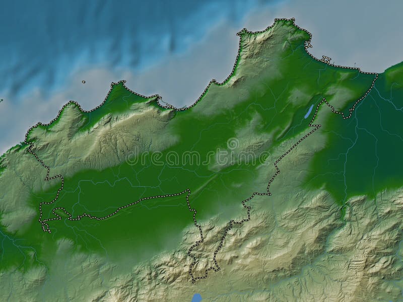 Oran, Algeria. Physical. No Legend Stock Image - Image of algeria ...