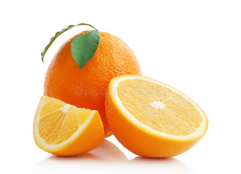 Orange isolated stock photo. Image of ripe, fruit, white - 16487414