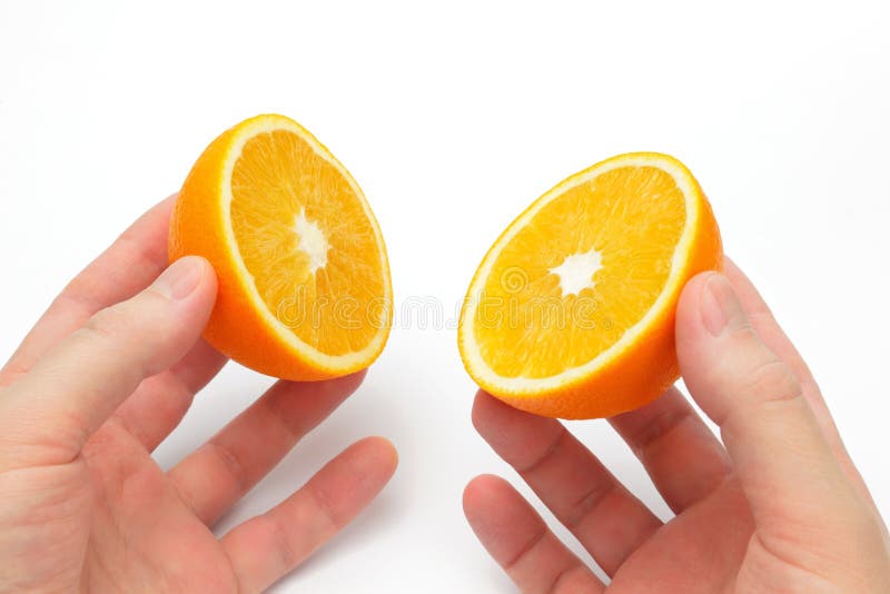 Orange stock photo. Image of isolated, portion, brightly - 13275026