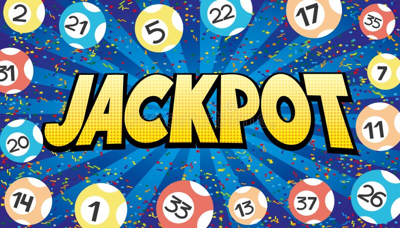 Colorful Jackpot Blue Banner. Stock Vector - Illustration of jackpot ...