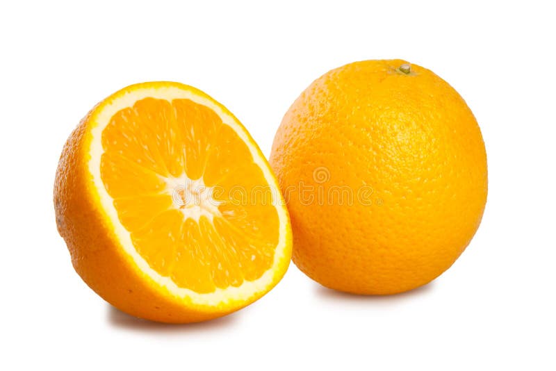 Two Half Orange and Orange stock photo. Image of health - 38273790