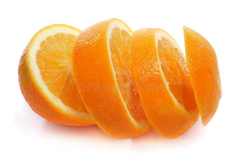 Orange peel spiral stock photo. Image of decoration, spiral - 55255370