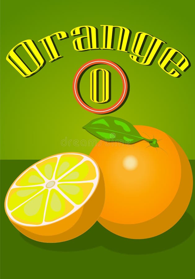 Orange Children S Alphabet (ABC) Vegetables and Fruits. Stock ...