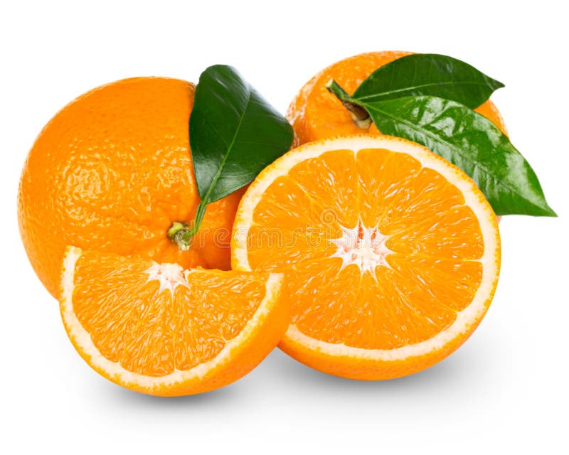 Orange coupée en tranches photo stock. Image du végétarien - 30984692