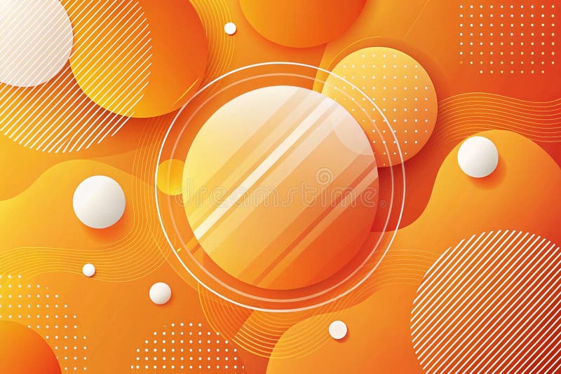 Orange Abstract Background, Circles, Waves, Design, Website Template ...