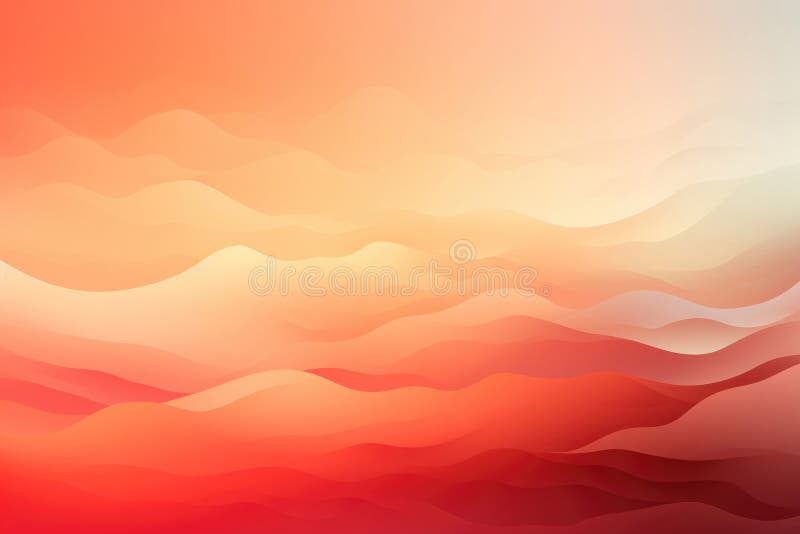 Orange Abstract Background in the Form of Waves Stock Illustration ...