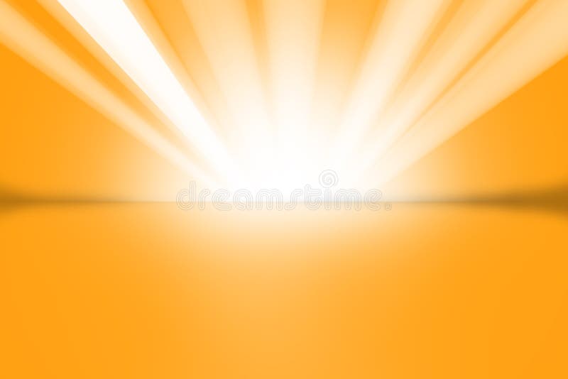 Orange Abstract Background, Light Shining Stock Illustration ...