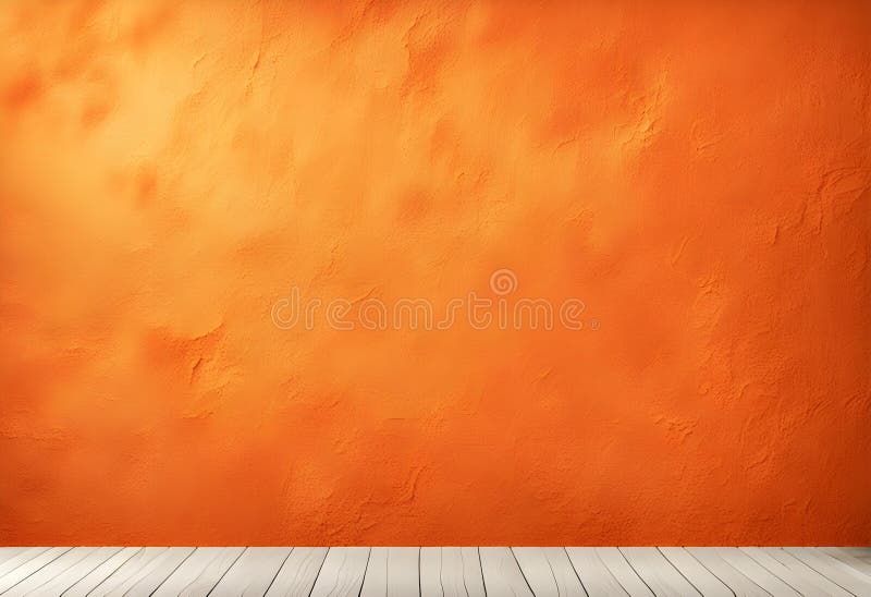 Orange Abstract Background. Painted Orange Color Stucco Wall Stock ...