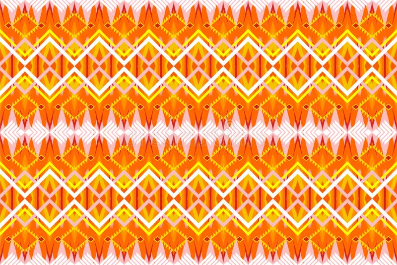 Orange Abstract Background Seamless Geometric Patterns. Stock Vector ...