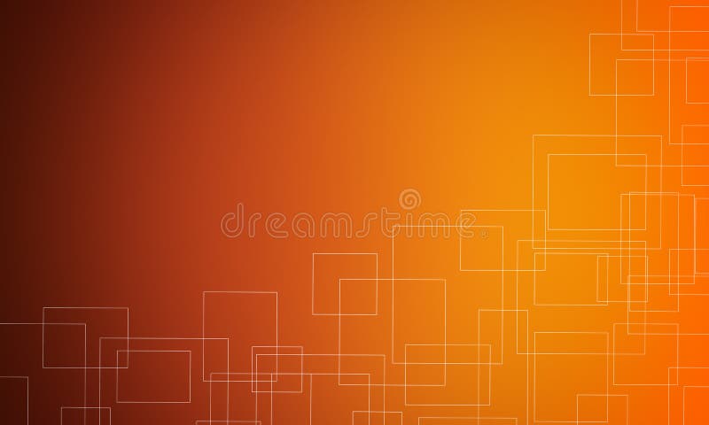 Orange Abstract Background with Squares Stock Illustration ...