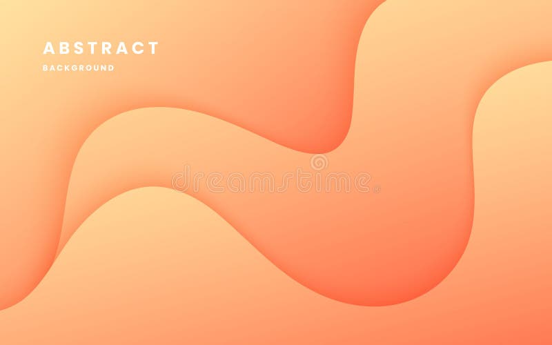 Orange Abstract Backgrounds. Orange Gradient Background Dynamic Wavy Light and Shadow. Liquid ...