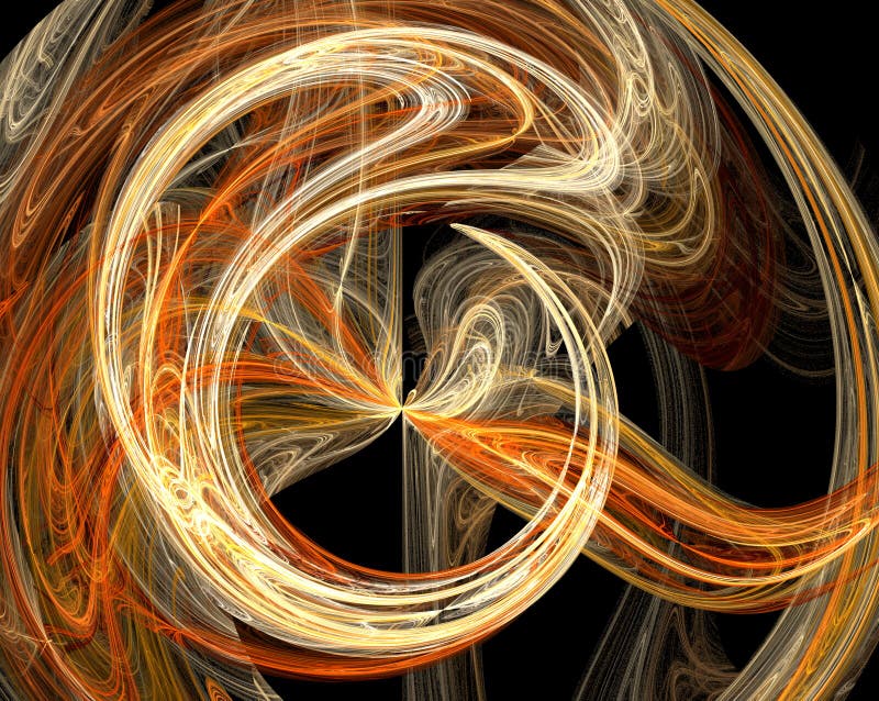 Orange Abstract Burst Design Stock Illustration - Illustration of ...