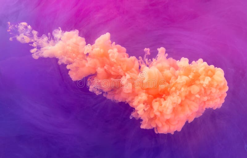 Orange Abstract Color Splash Background Stock Photo - Image of color ...