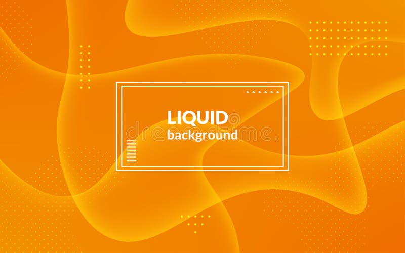 Orange Abstract Flow Light Background. Creative Modern Dynamic ...