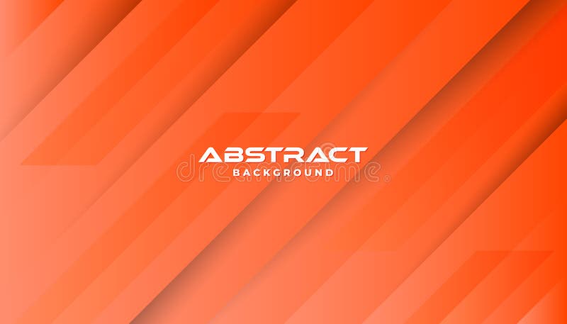 Orange Abstract Geometric Background. Modern Shape Concept Vector ...