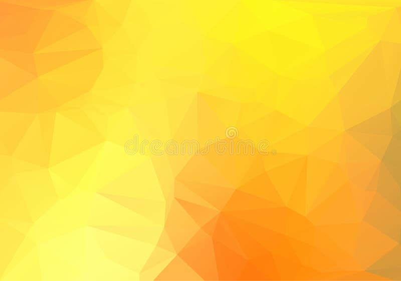 Orange Abstract Geometric Rumpled Triangular Low Poly Style Vector ...