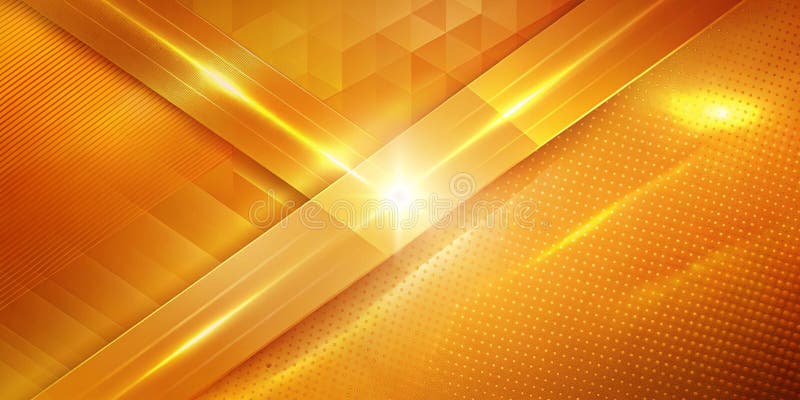 Orange Abstract Gold Background with Light Corner Spotlight Stock ...