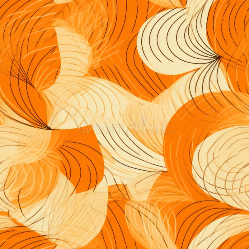 Orange Abstract Pattern. Vector Seamless Texture Stock Illustration ...