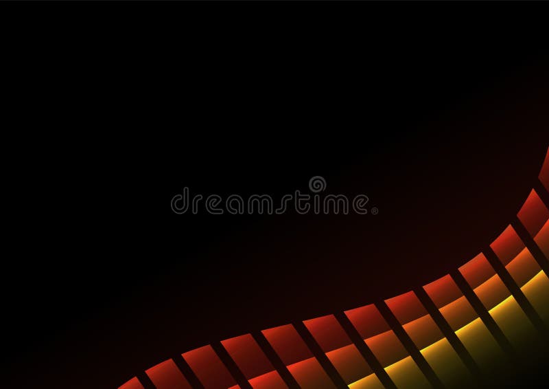 Orange Abstract Pixel Curve Background Stock Vector - Illustration of ...