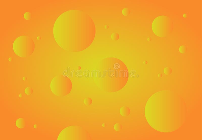 Orange Abstract Technology Background. Gradient Bubbles for Web Sites ...