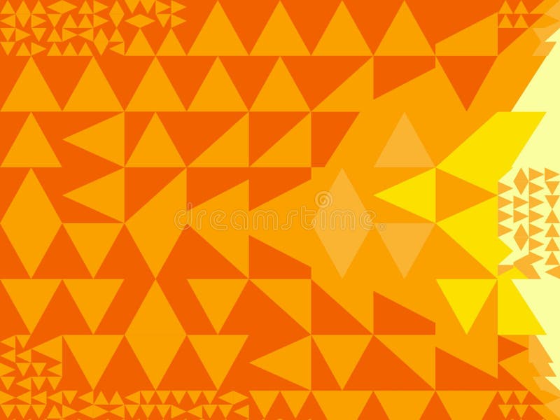 Orange Abstract Triangles Background Stock Illustration - Illustration ...