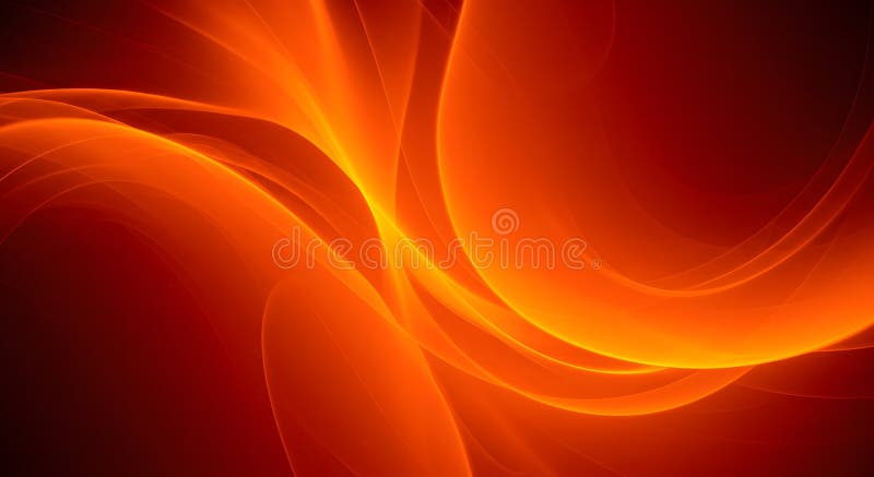 Orange Abstract Wave Background Stock Illustration - Illustration of ...