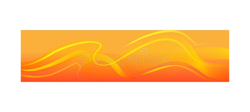 Orange Abstract Wave Line Banner and Poster Background Vector Stock ...