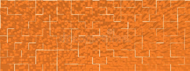 Orange Abstract Wide Tile Background Stock Vector - Illustration of ...