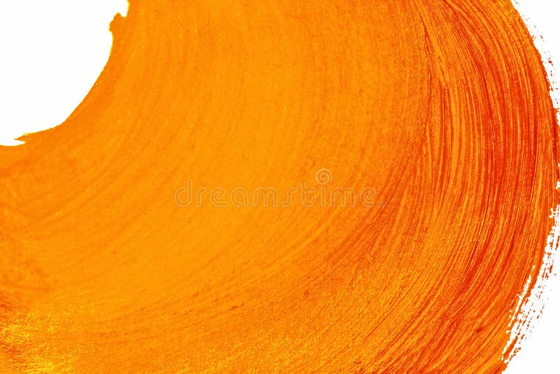 Orange Acrylic Arc Brushstroke Stock Image - Image of modern, backdrop ...