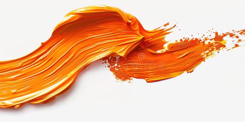 Orange Acrylic Paint Splatter Stock Photo - Image of abstract, artists ...