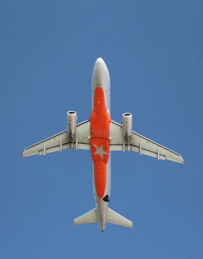 Orange airplane stock image. Image of blue, orange, plane - 79995699
