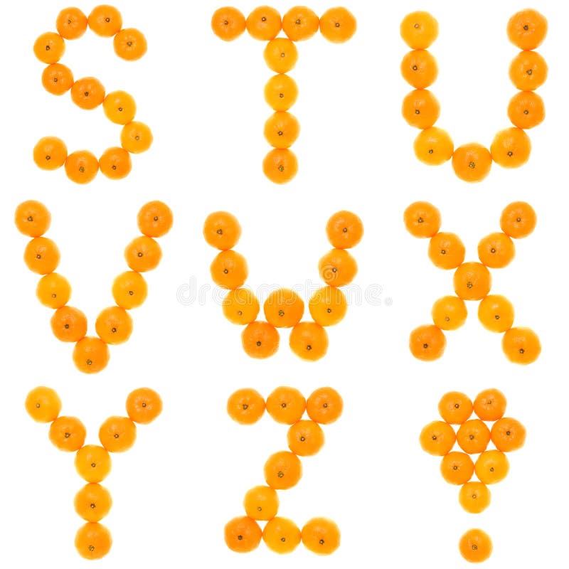 Orange alphabet stock image. Image of mark, collection - 7452529