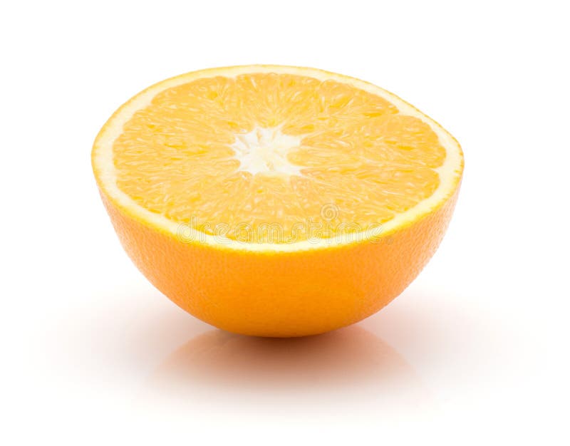 Orange, appelsin isolated stock image. Image of halved - 105463257